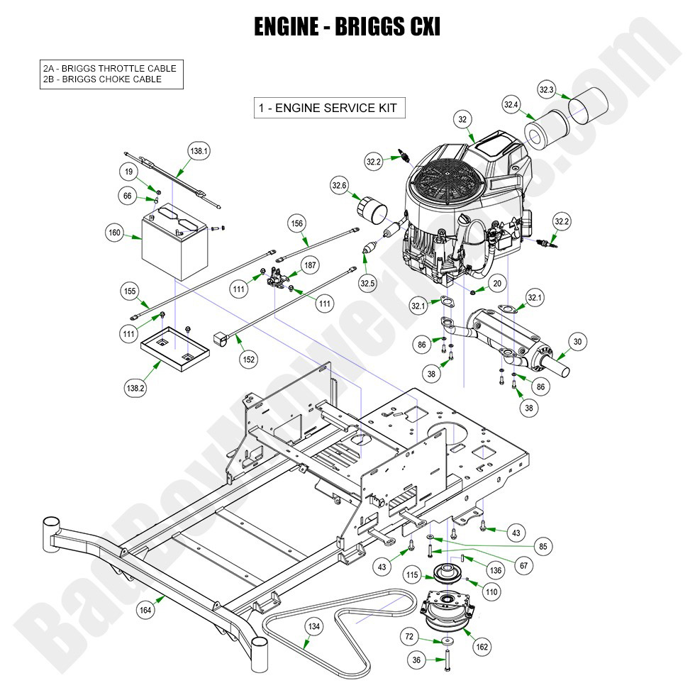 Bad Boy Mower Parts Diagram|2023|ZT Avenger|Briggs CXI