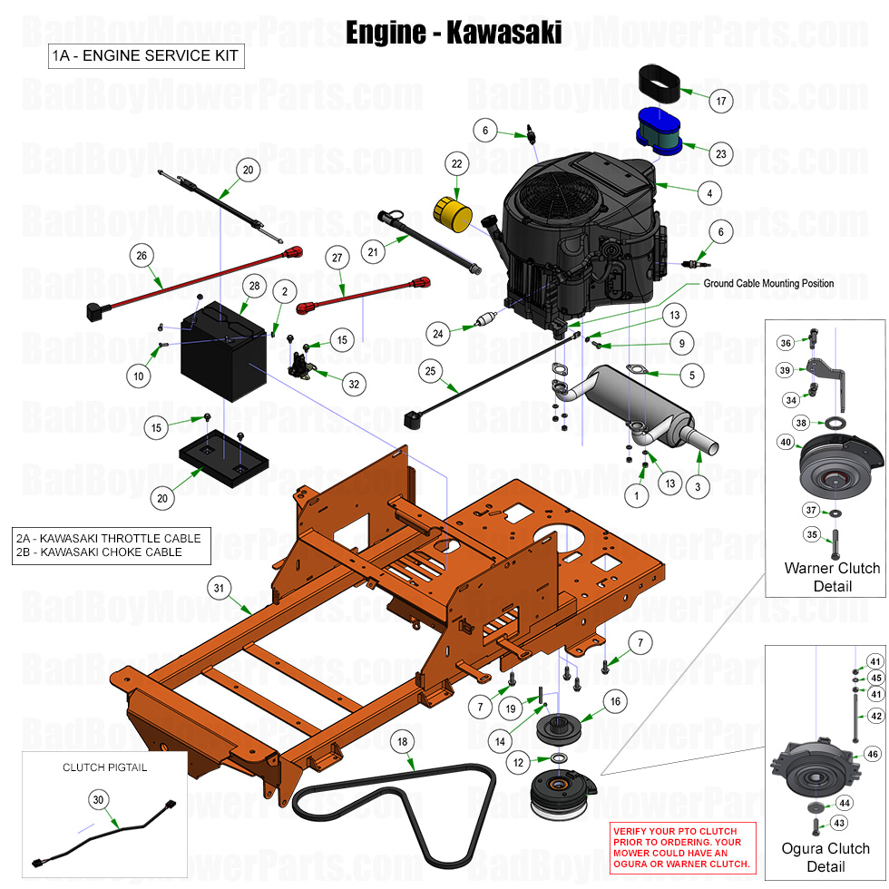 Bad Boy Mower Parts Diagram|2025|ZT Elite|Kawasaki