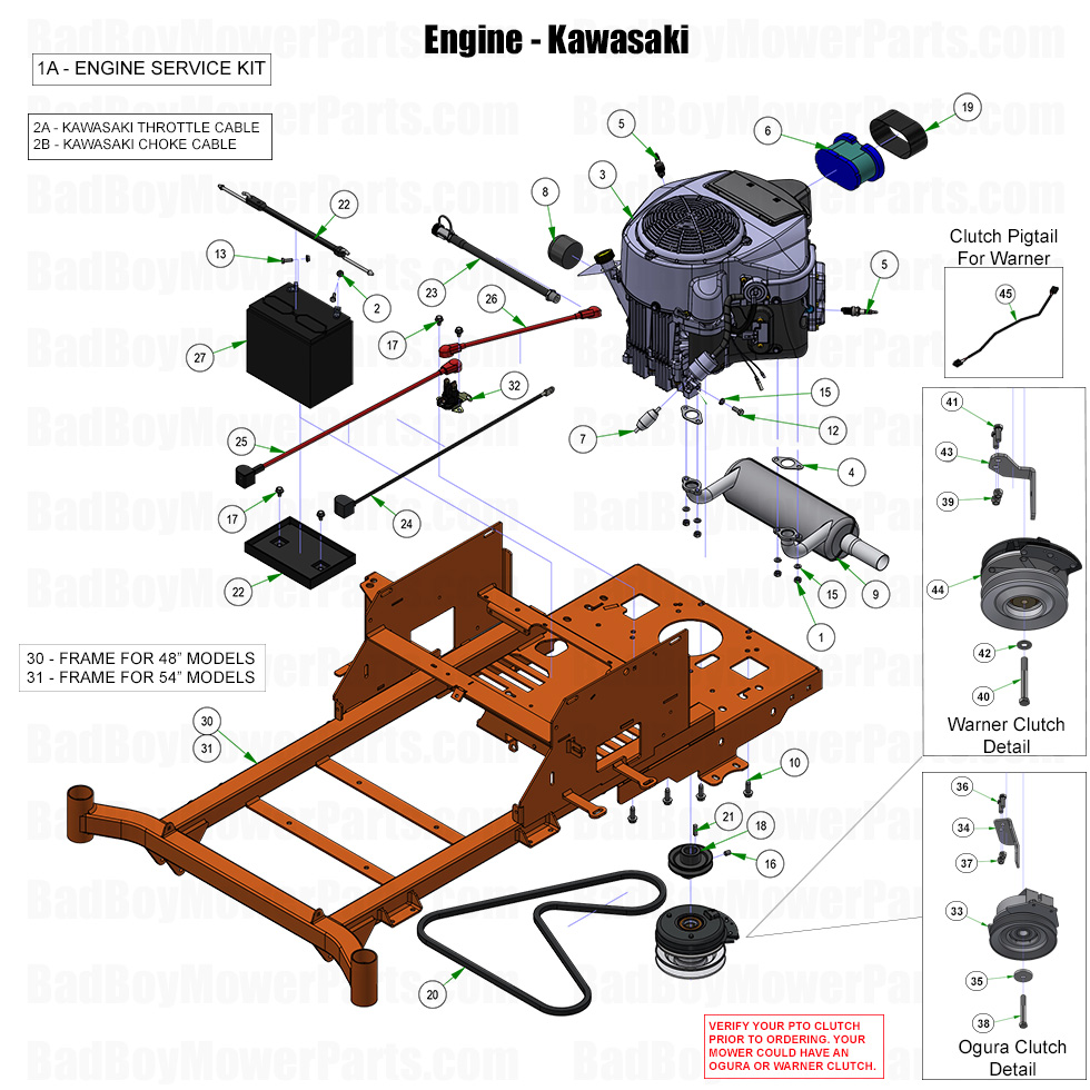 Bad Boy Mower Parts Diagram|2025|MZ Magnum|Kawasaki FR651